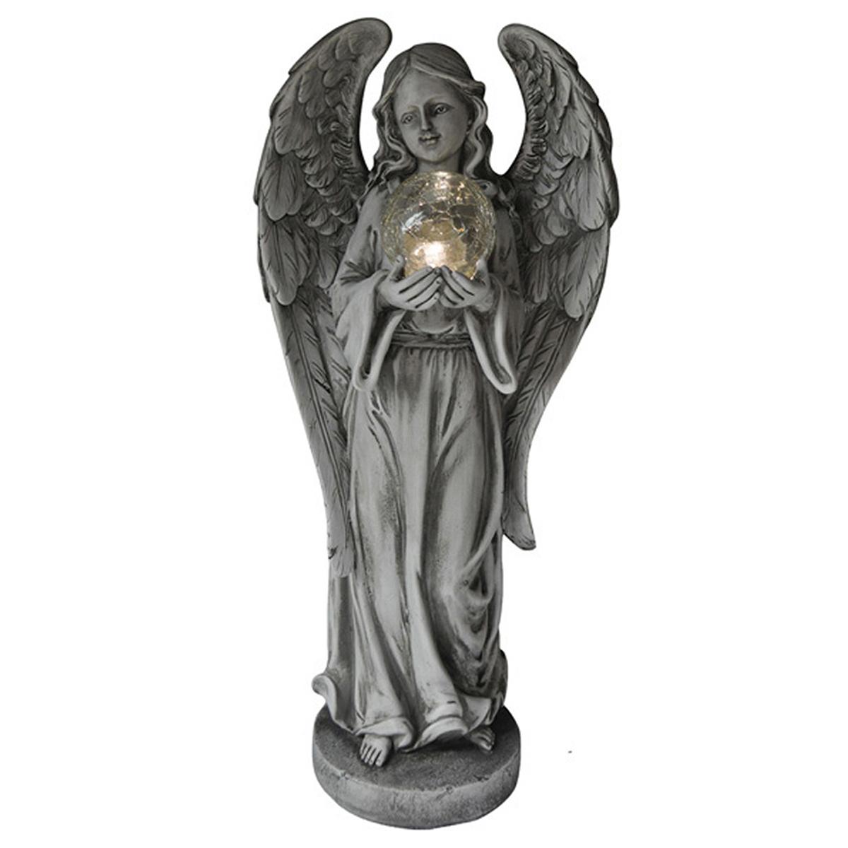 Click here for Santas Workshop 23in. Angel Holding a Glass Ball S... prices