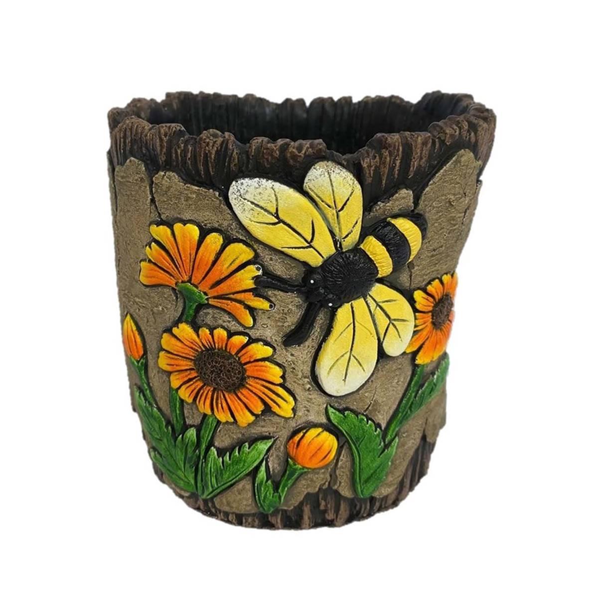 Click here for Santas Workshop 6in. Cement Daisy Planter prices