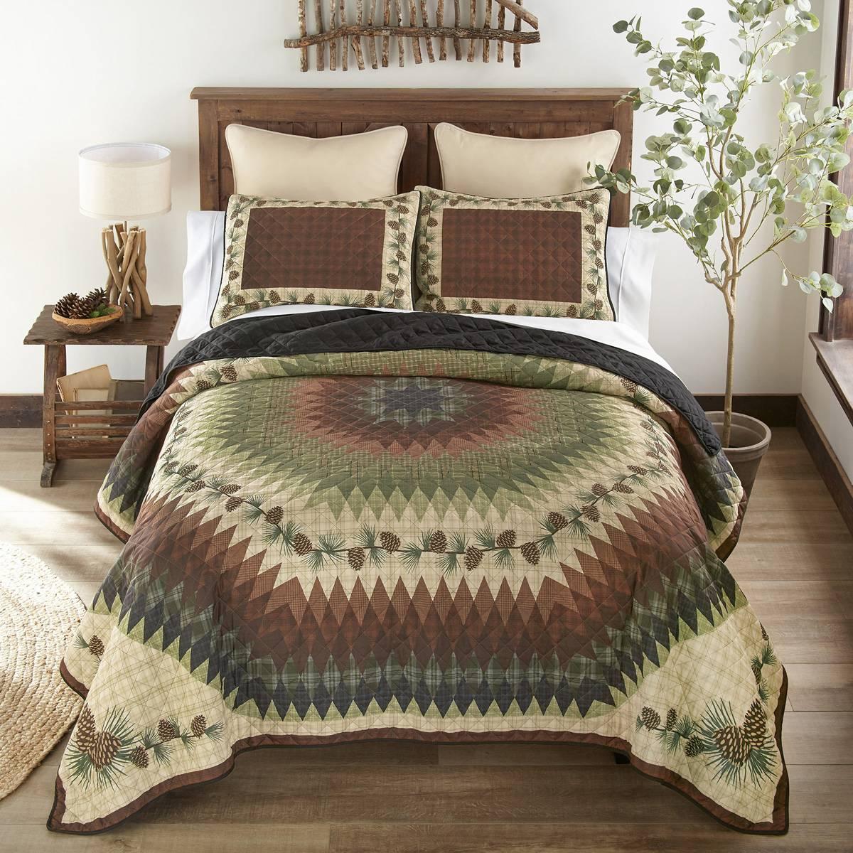 Click here for Donna Sharp Your Lifestyle Pine Circle 3pc. Quilt... prices