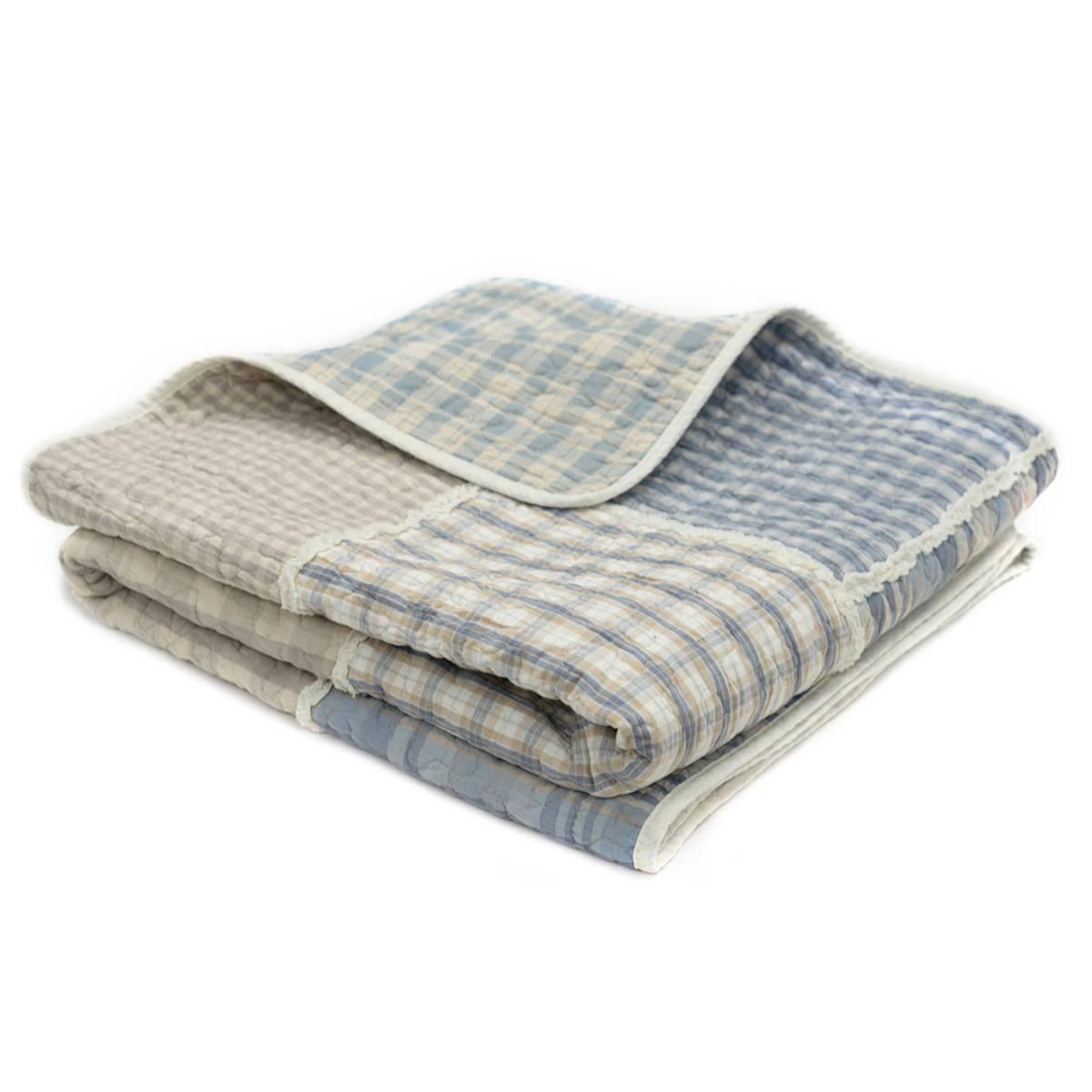 Click here for Donna Sharp Slate Cobblestone Reversible Throw prices