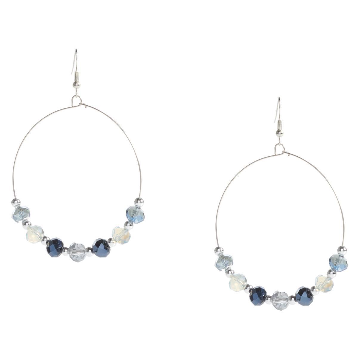 Click here for Ashley Cooper(tm) Silver-Tone & Navy Blue Glass Be... prices