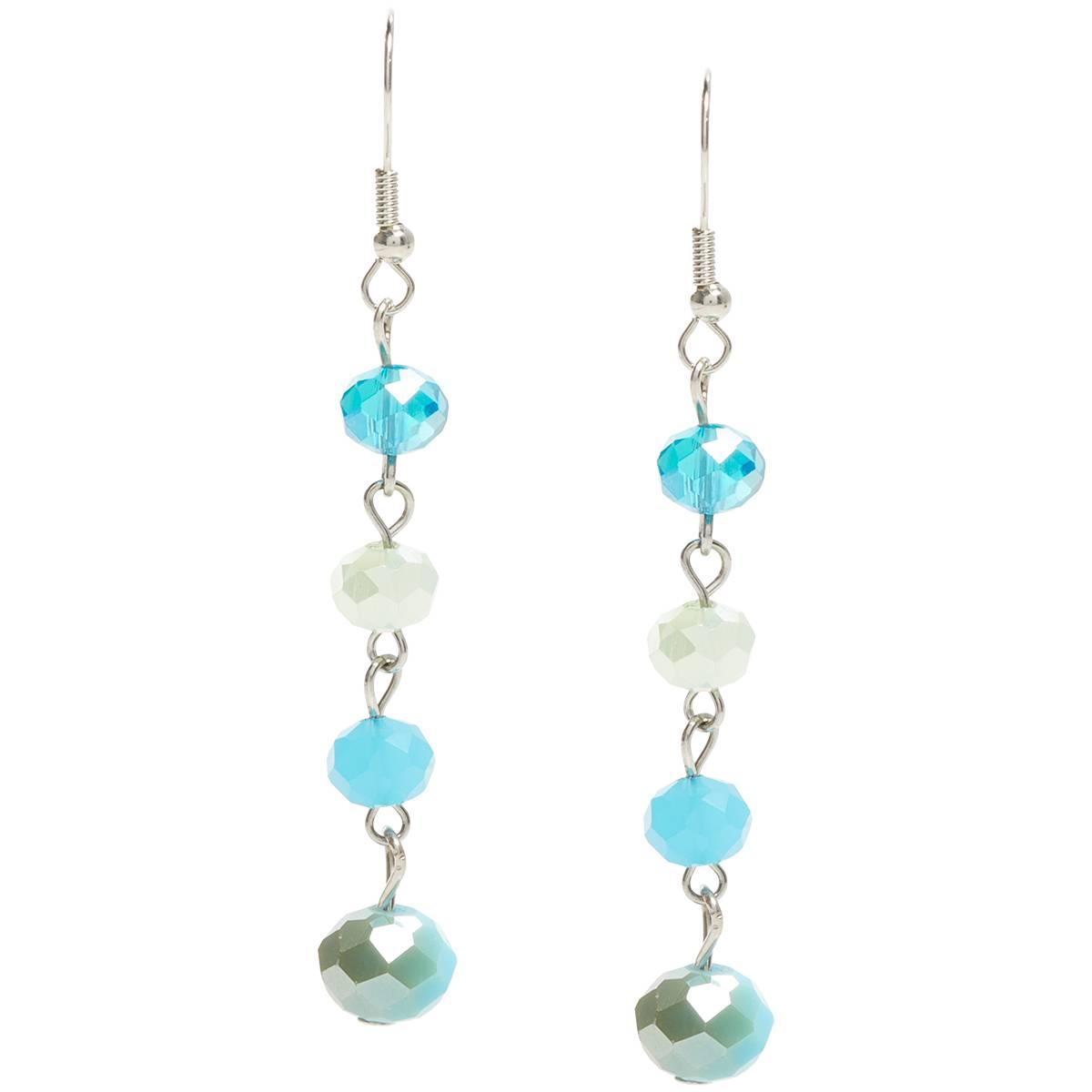 Click here for Ashley Cooper(tm) Blue & Turquoise Linear Drop Ear... prices