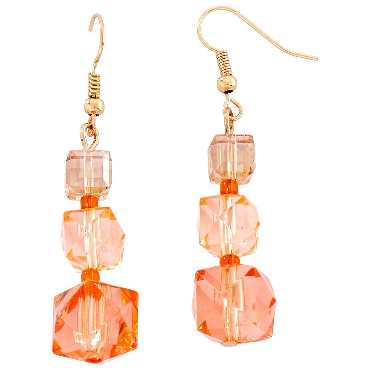 Click here for Ashley  Cooper(tm) Gold-Tone Peach Ombre Drop Bead... prices