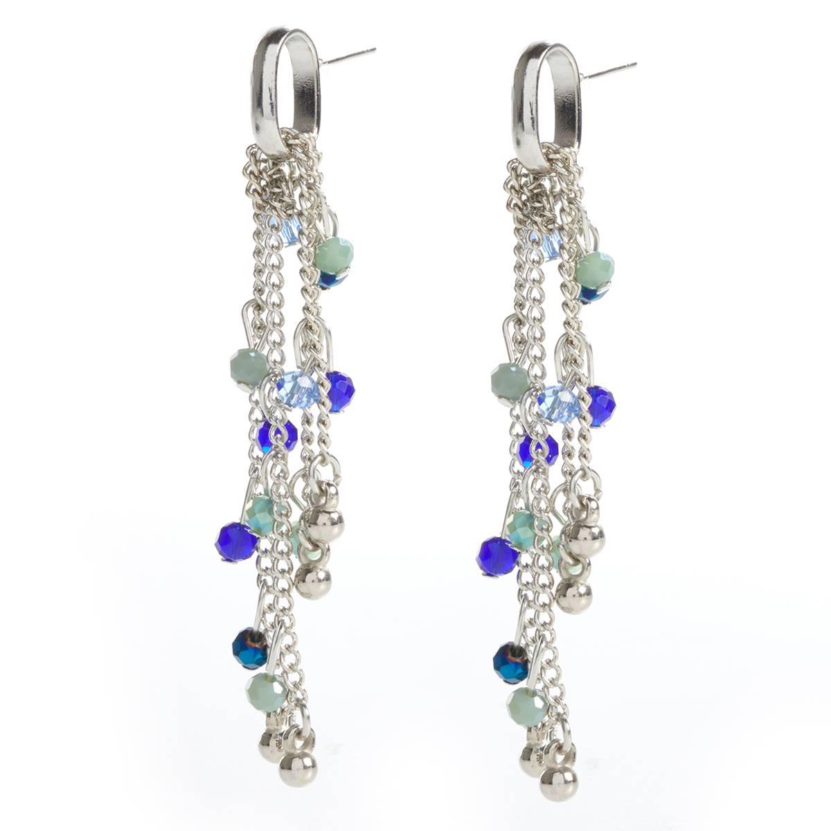 Click here for Ashley Cooper(tm) Silver-Tone Chain & Blue Glass B... prices