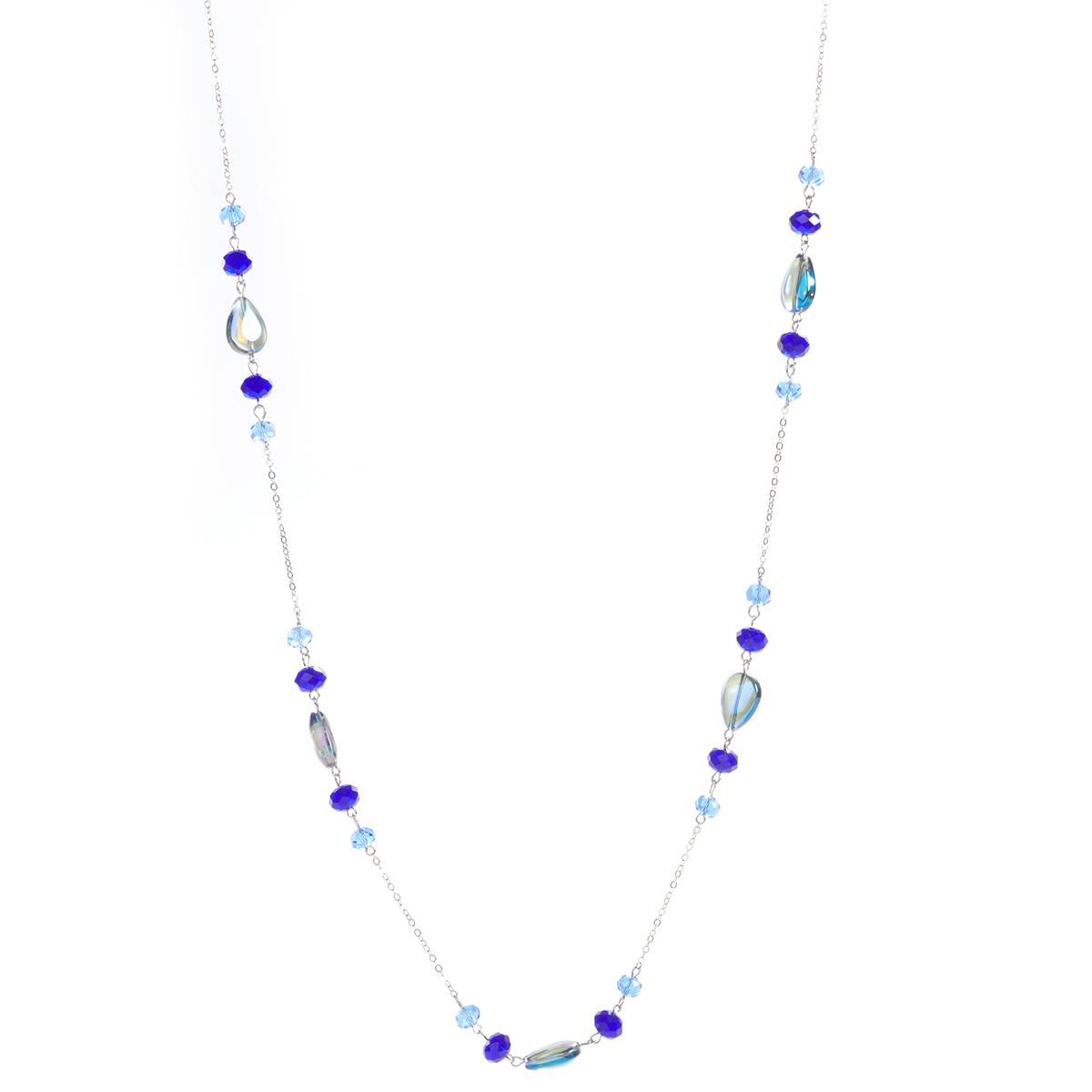 Click here for Ashley Cooper(tm) Silver-Tone & Blue Glass Bead Lo... prices