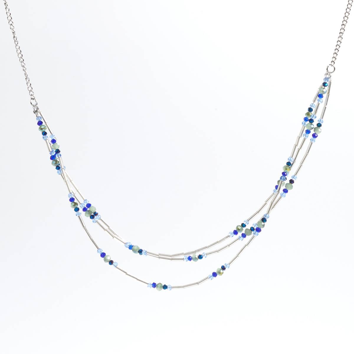 Click here for Ashley Cooper(tm) Twisted Chain & Blue Glass Beads... prices