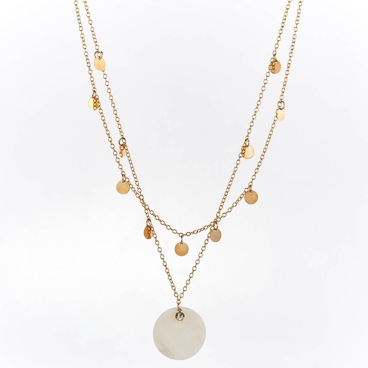 Click here for Ashley Cooper(tm) Gold-Tone Mother of Pearl Circle... prices