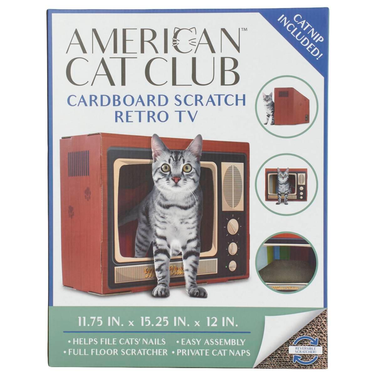 Click here for American Cat Club Cardboard Scratch Retro TV prices