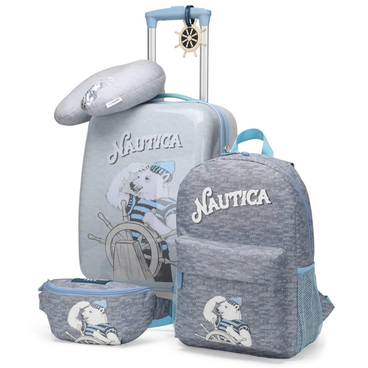 Nautica Kids Adventure 5-Piece Airline Approved Carry-On Luggage Set - Multi