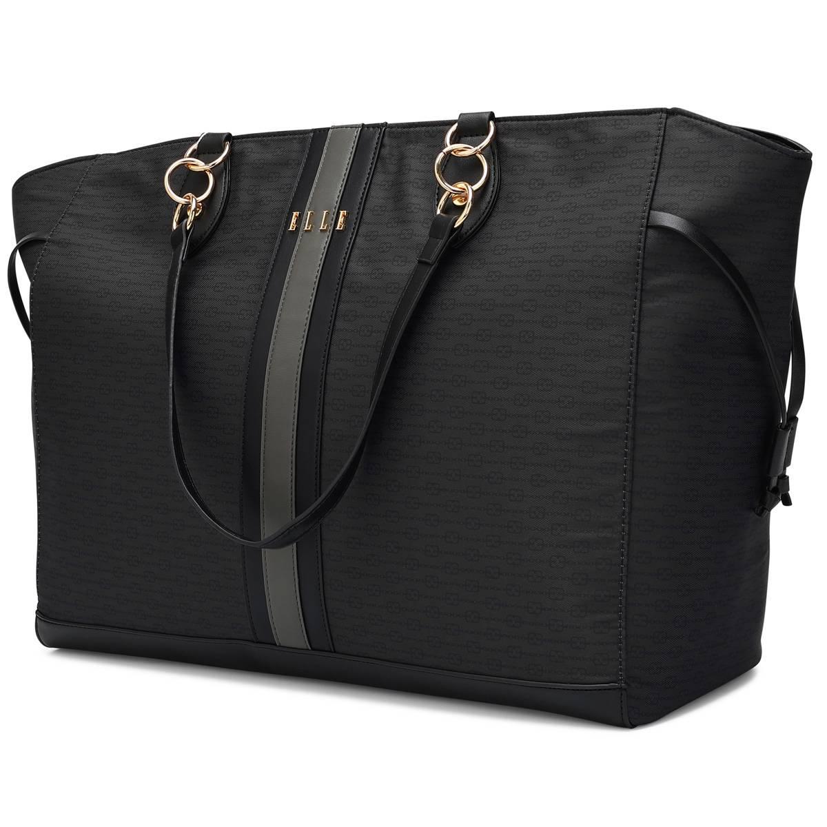 Click here for ELLE Eleganza Monogram Weekender Tote Bag prices