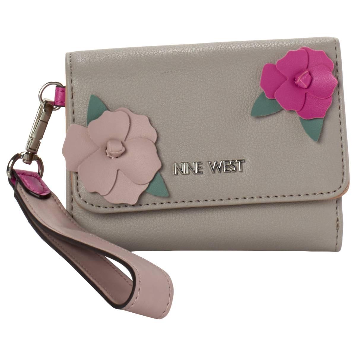 Click here for Nine West Deidra Solid Small Trifold Wristlet prices