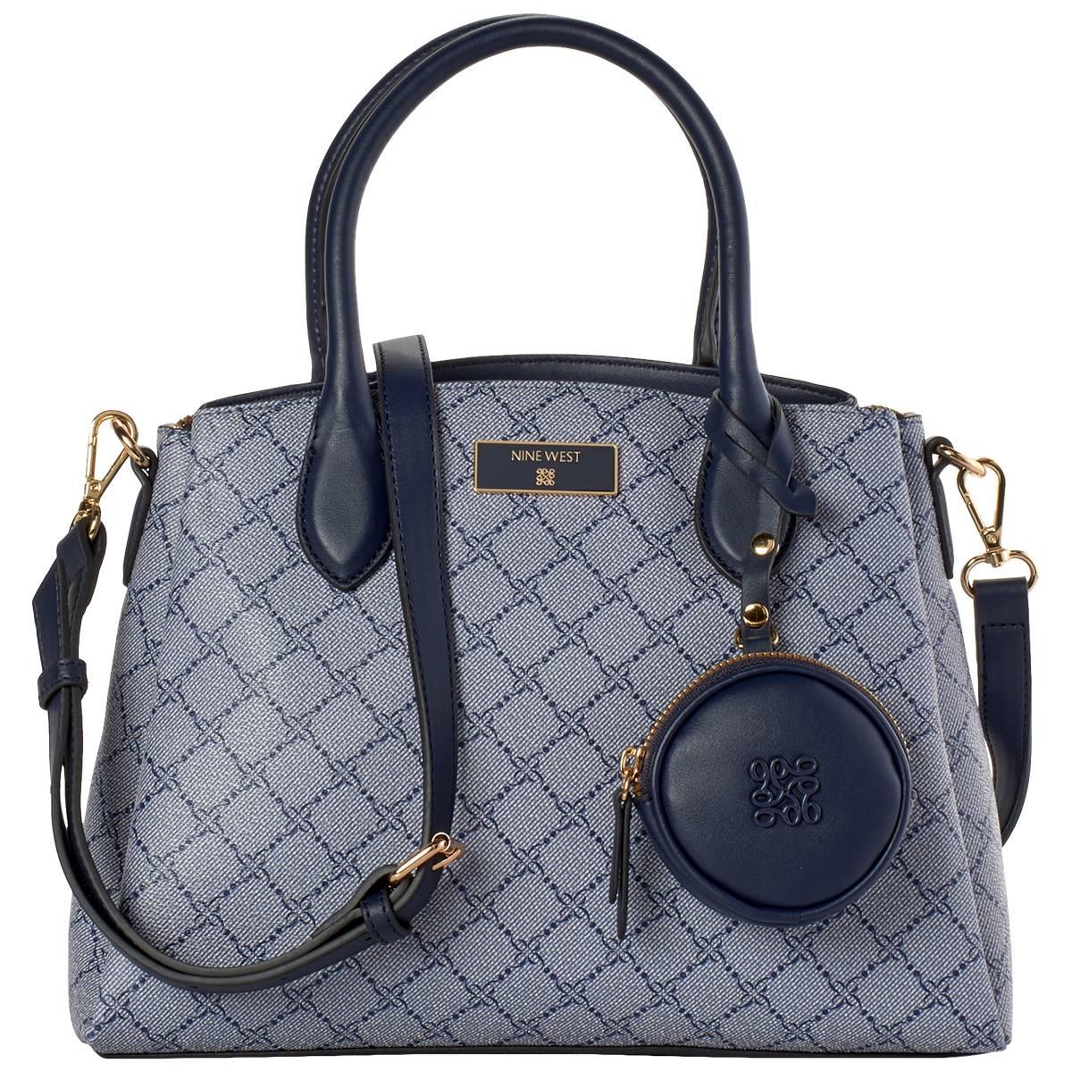 Click here for Nine West Mary Signature Logo Satchel prices