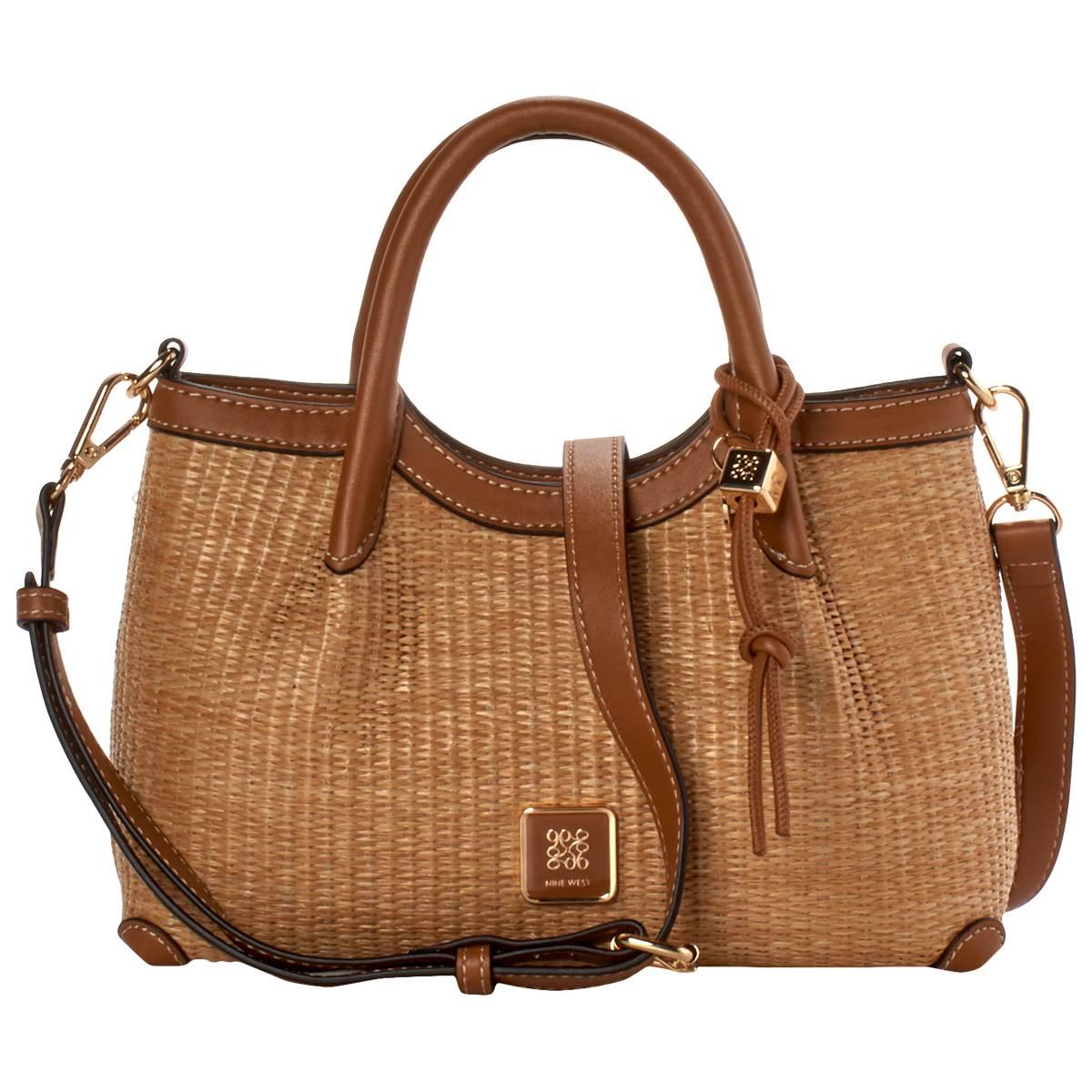 Click here for Nine West Sullivin Straw Satchel prices