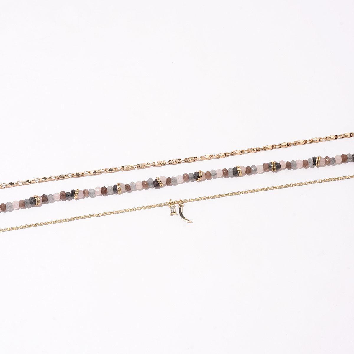 Click here for Ashley Shiny Gold-Tone 3pc. Crescent Moon & Stone... prices
