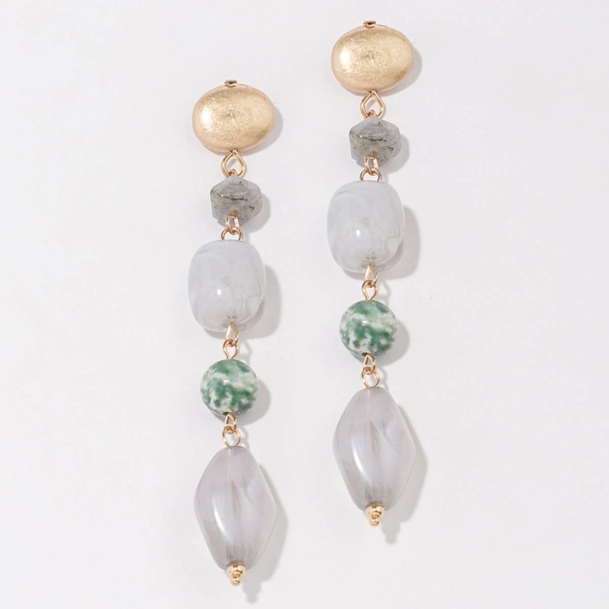 Click here for Ashley Cooper(tm) Green Linear Multi-Beaded Dangle... prices