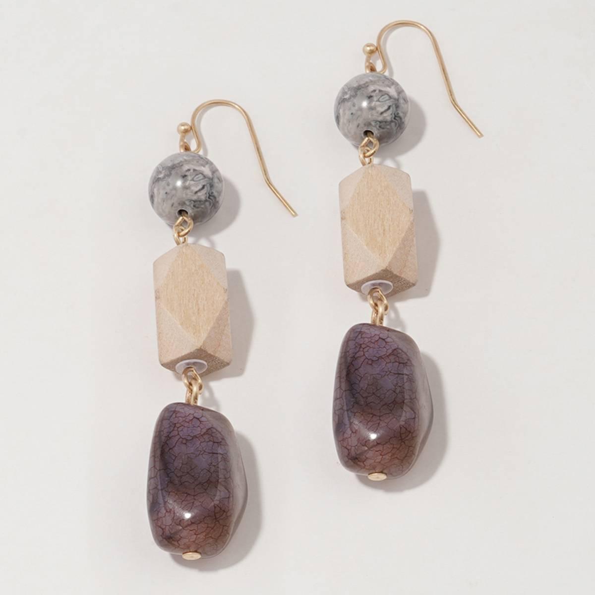 Click here for Ashley Cooper(tm) Boho Linear Beaded Dangle Earrin... prices