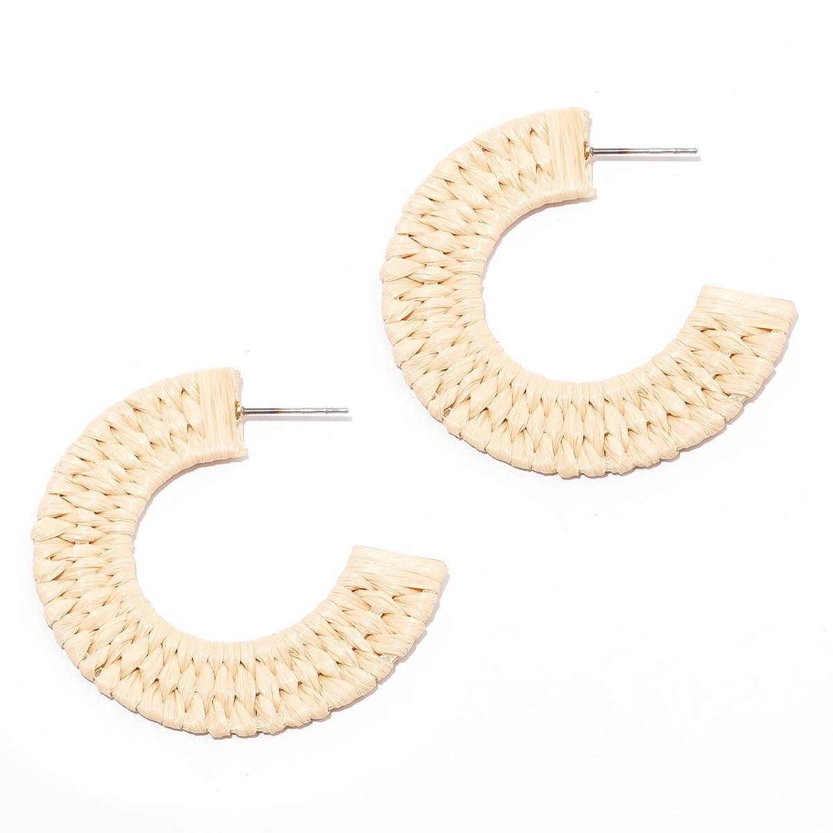 Click here for Ashley Cooper(tm) Neutral Raffia Wrapped J-Hoop Ea... prices