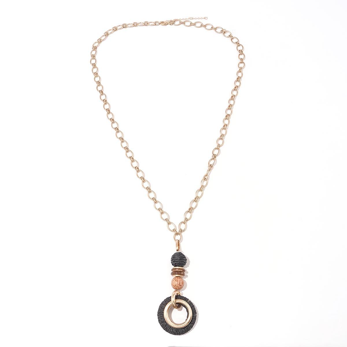 Click here for Ashley Cooper(tm) Neutral & Black Beaded Pendant L... prices