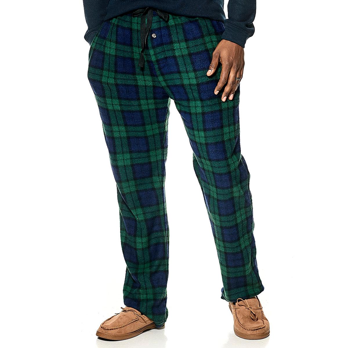 Click here for Mens Architect(R) Plaid Rolled Pajama Pants - Gree... prices