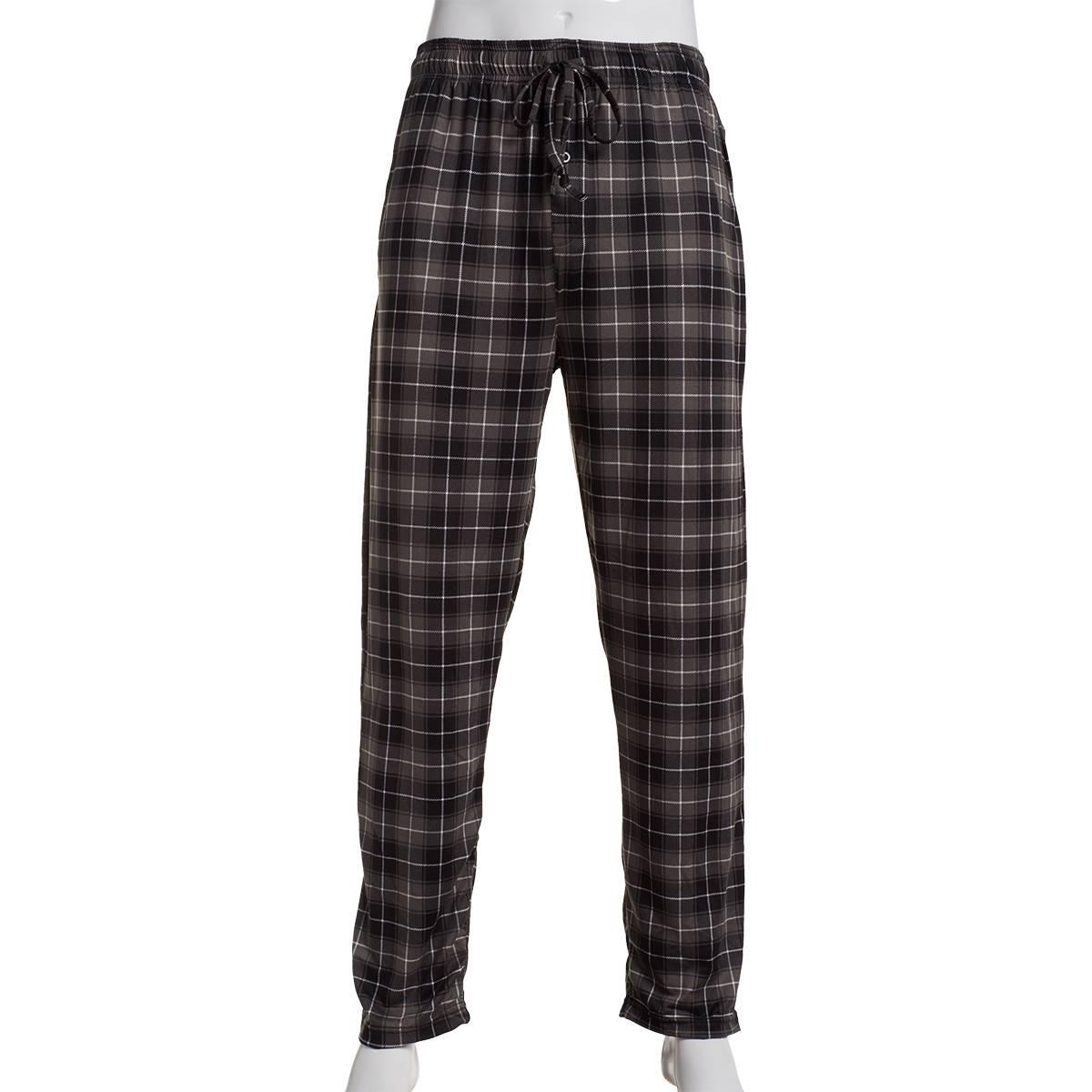 Click here for Mens Preswick & Moore(R) Plaid Pajama Pants - Blac... prices