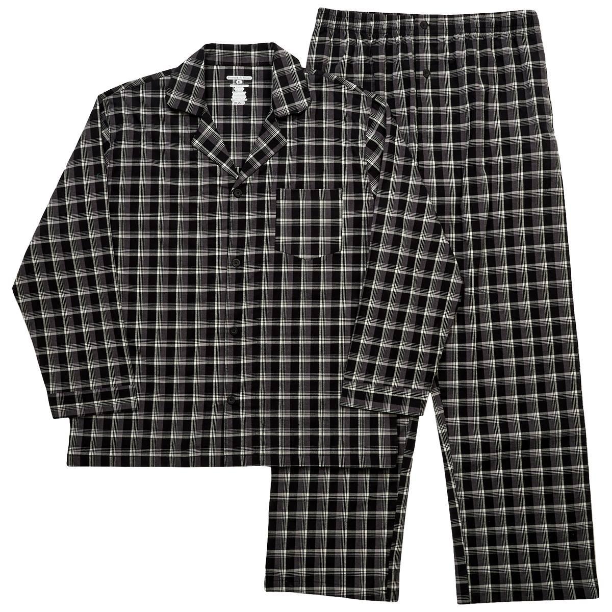 Click here for Mens Preswick & Moore(R) Plaid Woven Pajama Set -... prices