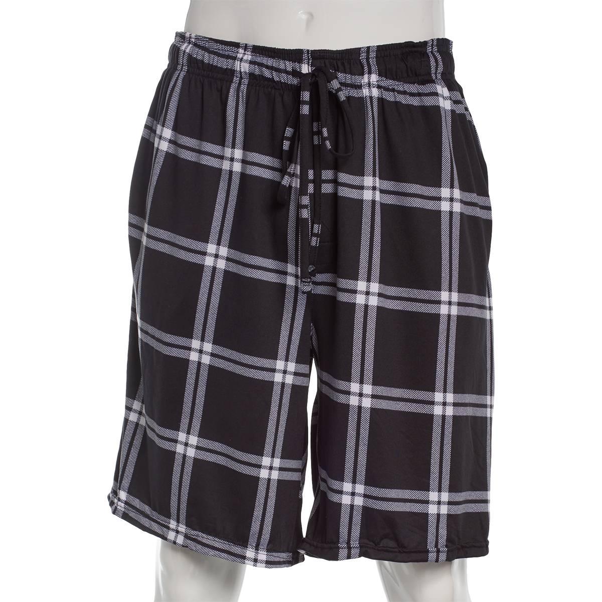 Click here for Mens Big & Tall Preswick & Moore Shorts - Black Pl... prices