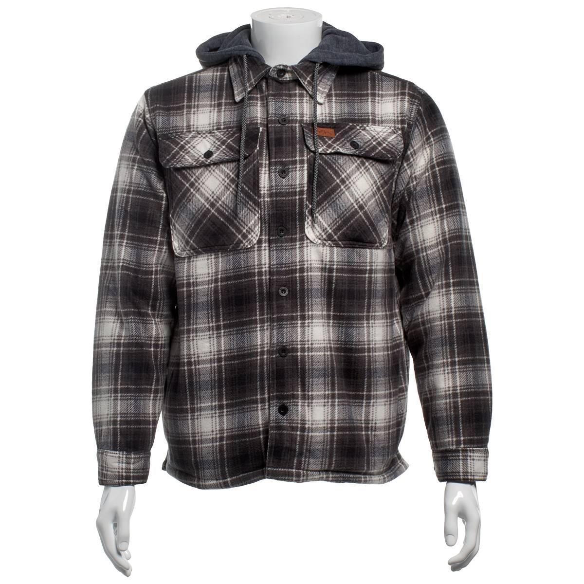 Click here for Mens Mountain Ridge Plaid Polar Fleece Jacket - Gr... prices