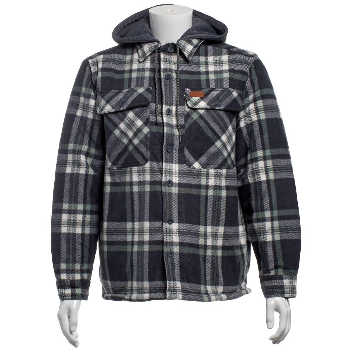 Click here for Mens Mountain Ridge Plaid Polar Fleece Jacket - Gr... prices