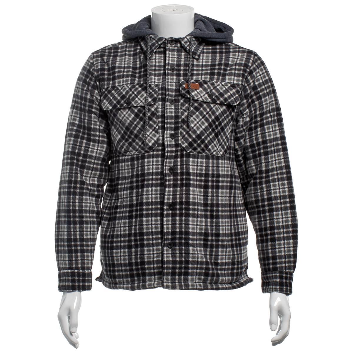 Click here for Mens Mountain Ridge Plaid Polar Fleece Jacket - Ne... prices