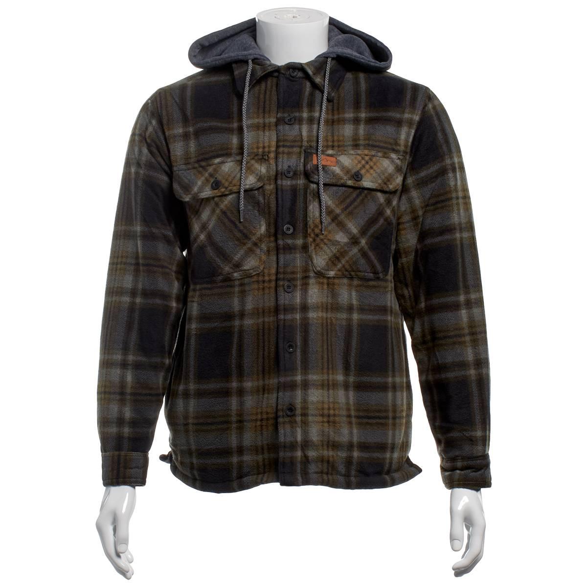 Click here for Mens Mountain Ridge Plaid Polar Fleece Jacket - Gr... prices