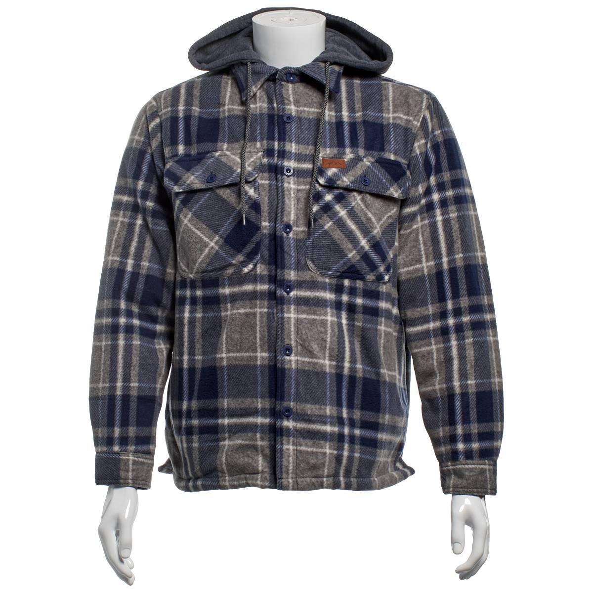 Click here for Mens Mountain Ridge Plaid Polar Fleece Jacket - Ch... prices