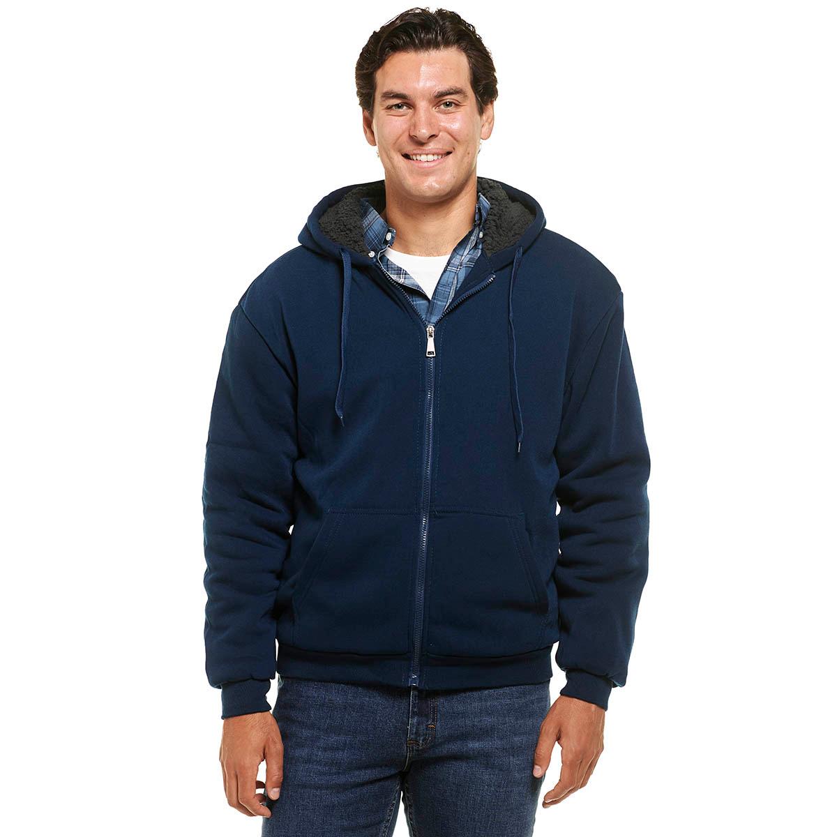 Click here for Mens Mountain Ridge(R) Solid Sherpa Hoodie prices