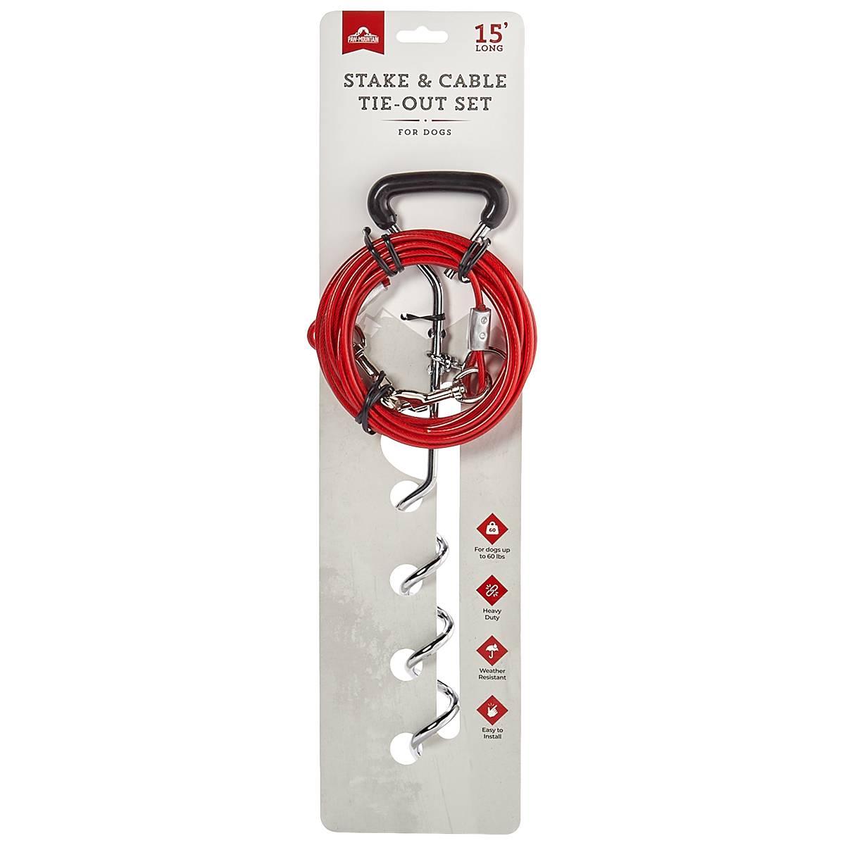 Click here for 15in. Stake & Cable Tie Out Set prices