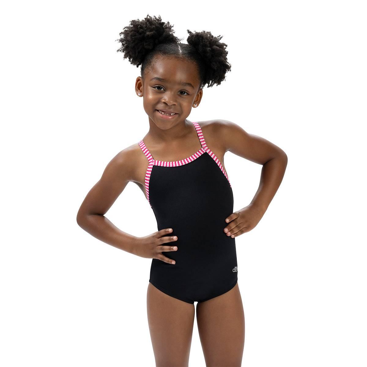Click here for Girls (4-6x) Little Dolfin(R) V-Back One Piece Swi... prices
