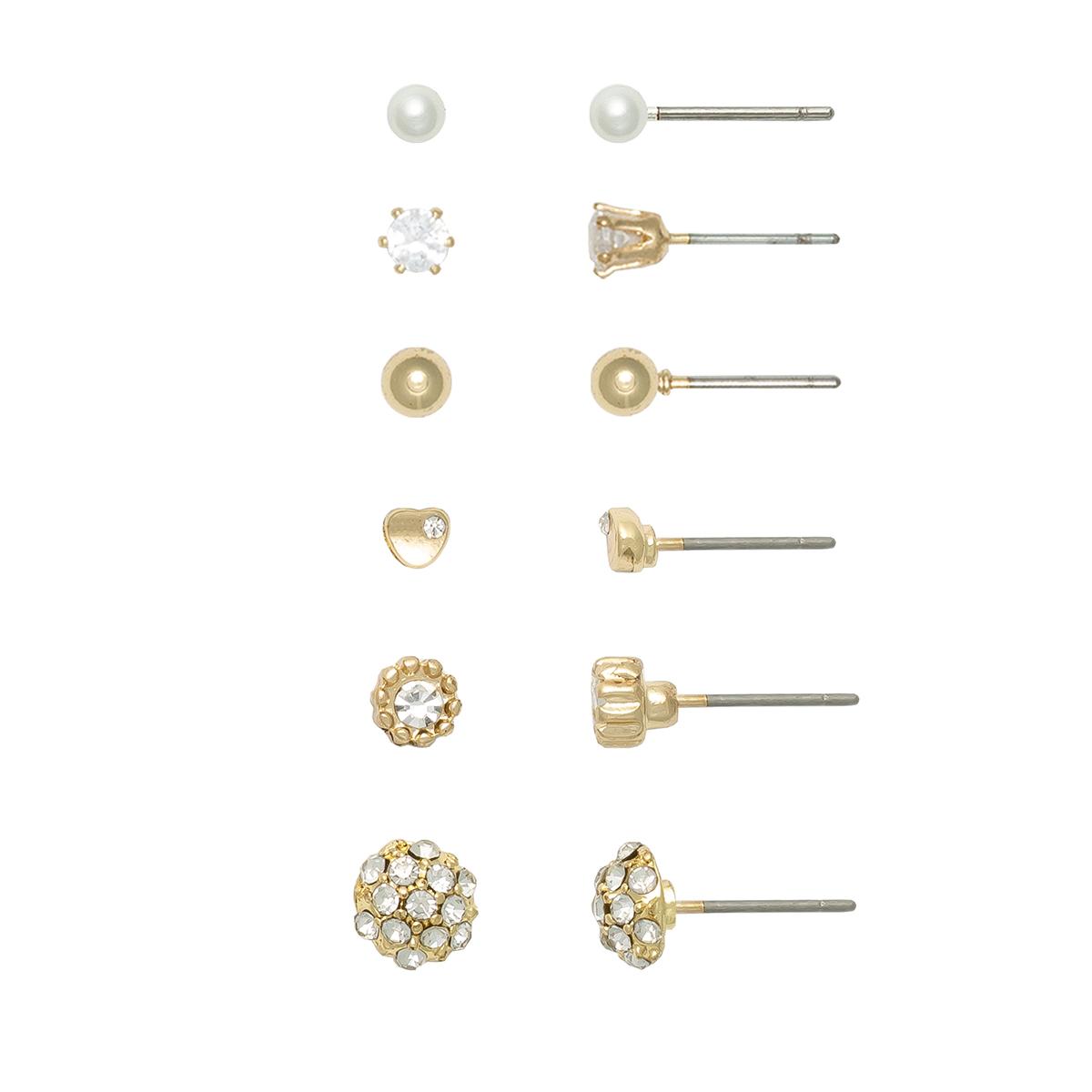 Click here for Design Collection 6pc. CZ Ball/Pearl/Heart Crystal... prices