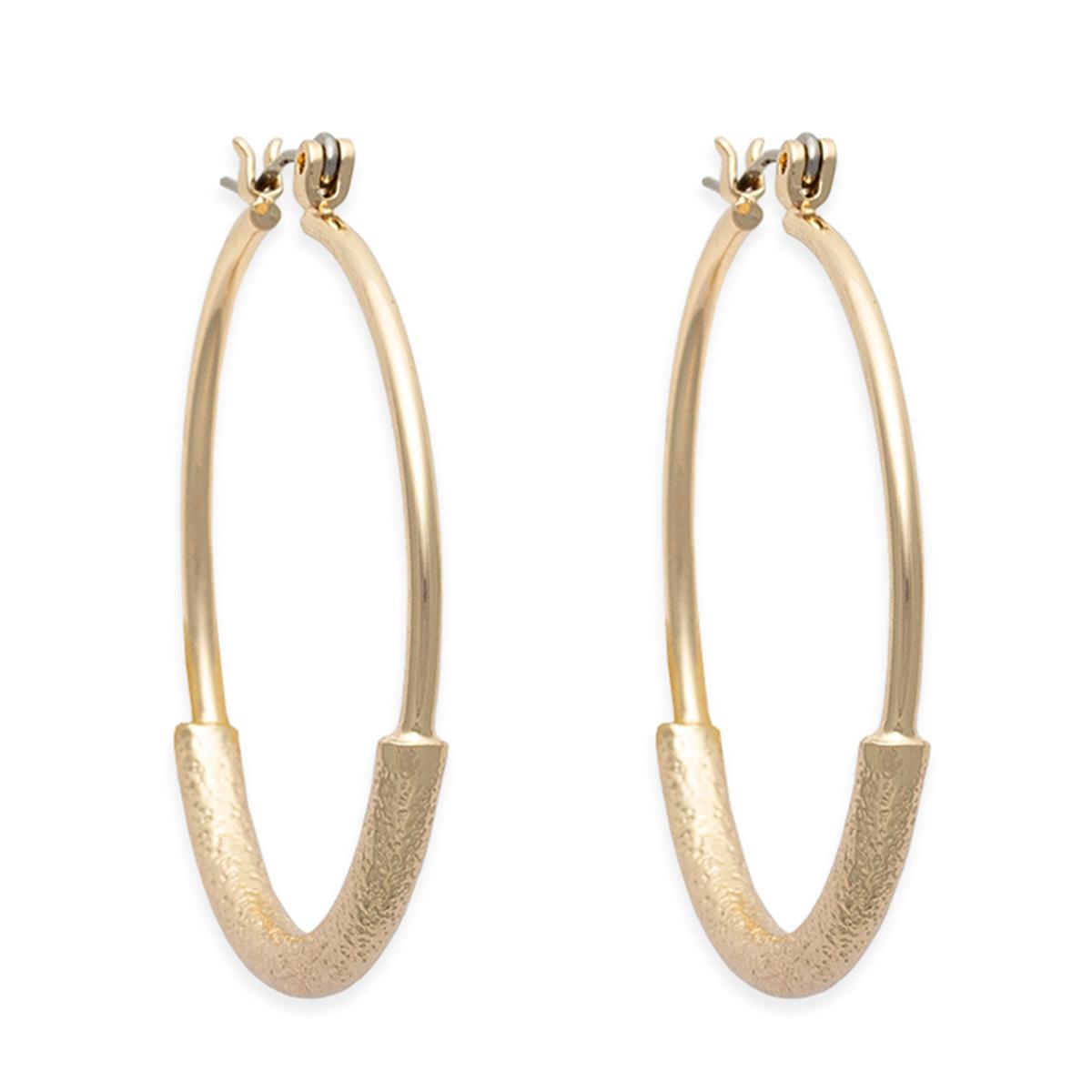 Click here for Freedom Gold-Tone Sand Dusted Bottoms Click-Top Ho... prices