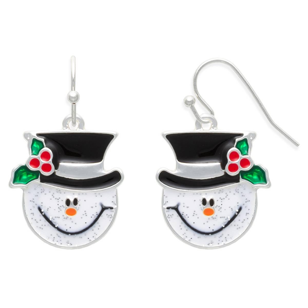 Click here for Smiling Snowman Head Earrings prices