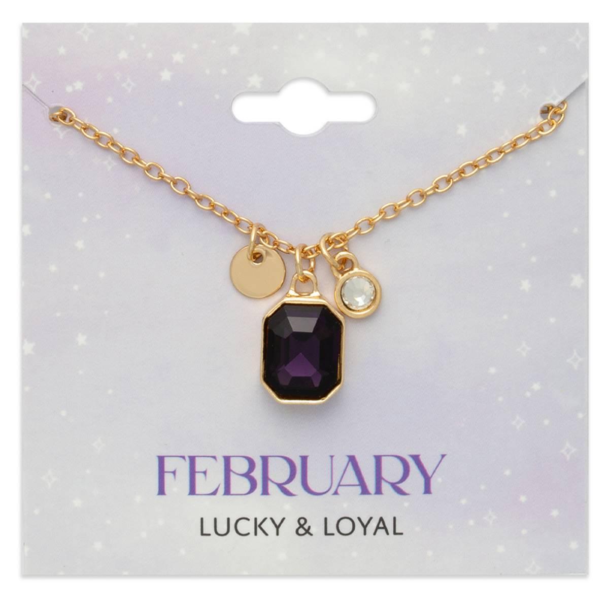 Click here for February Birthstone Crystal Charm Pendant Necklace prices