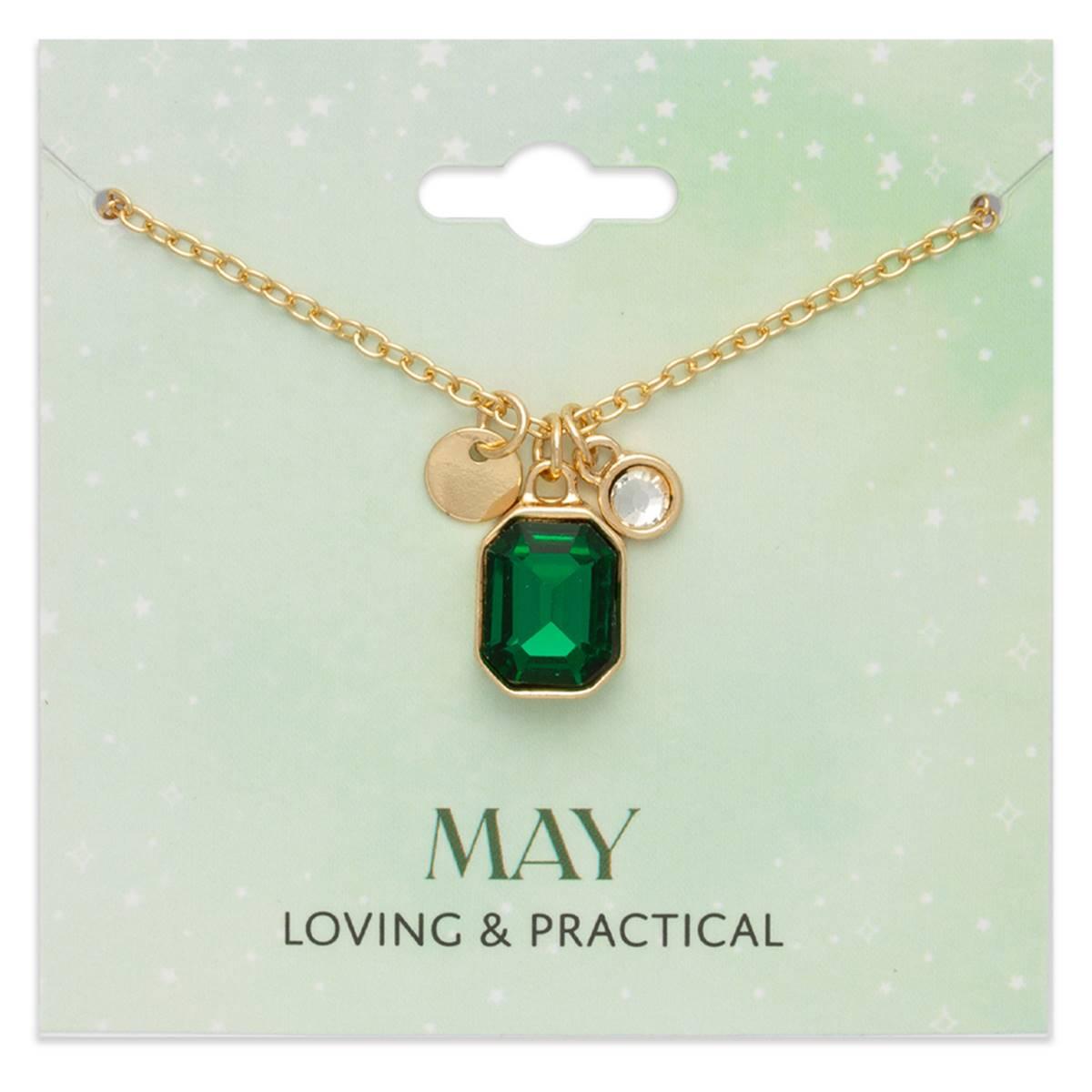 Click here for May Birthstone Crystal Charm Pendant Necklace prices