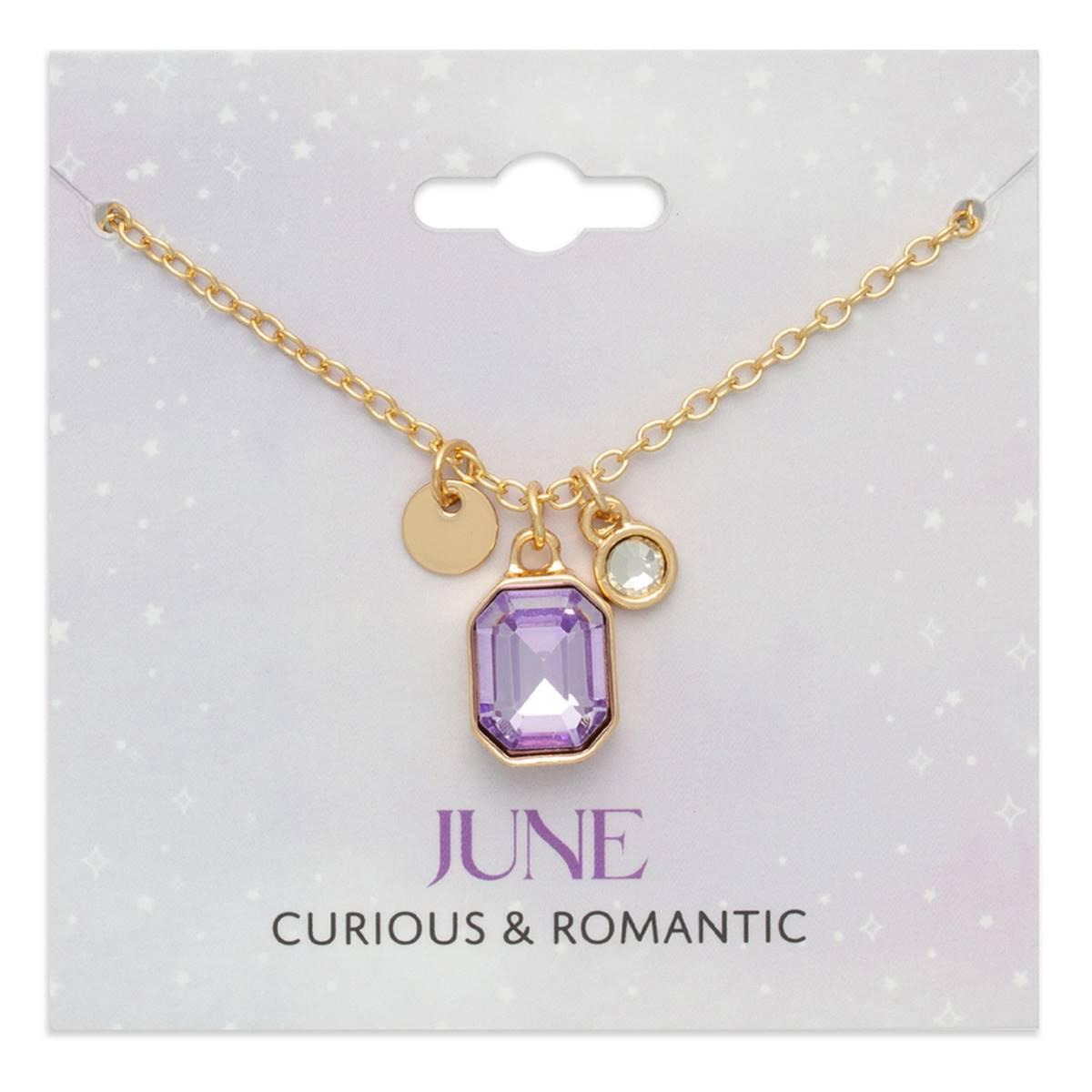 Click here for June Birthstone Crystal Charm Pendant Necklace prices