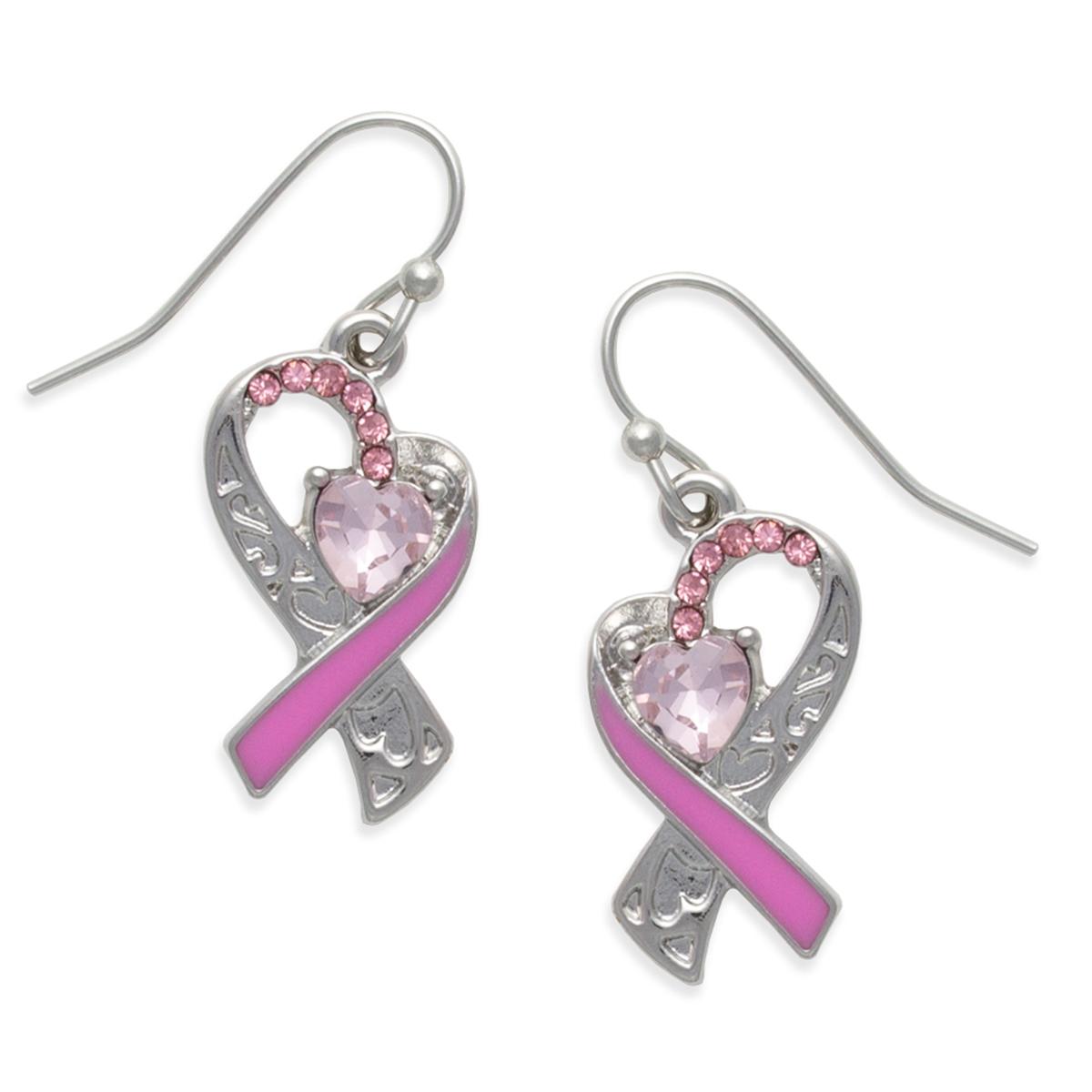Click here for Breast Cancer Awareness Ribbon Heart Scroll Filigr... prices