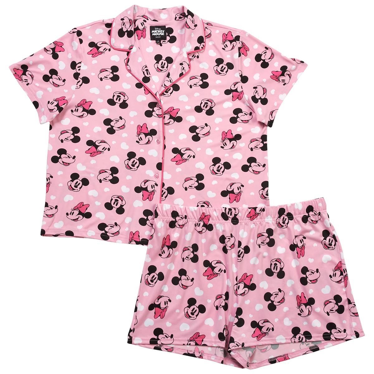Click here for Juniors Disney Mickey and Minnie Mouse Pajama Set... prices