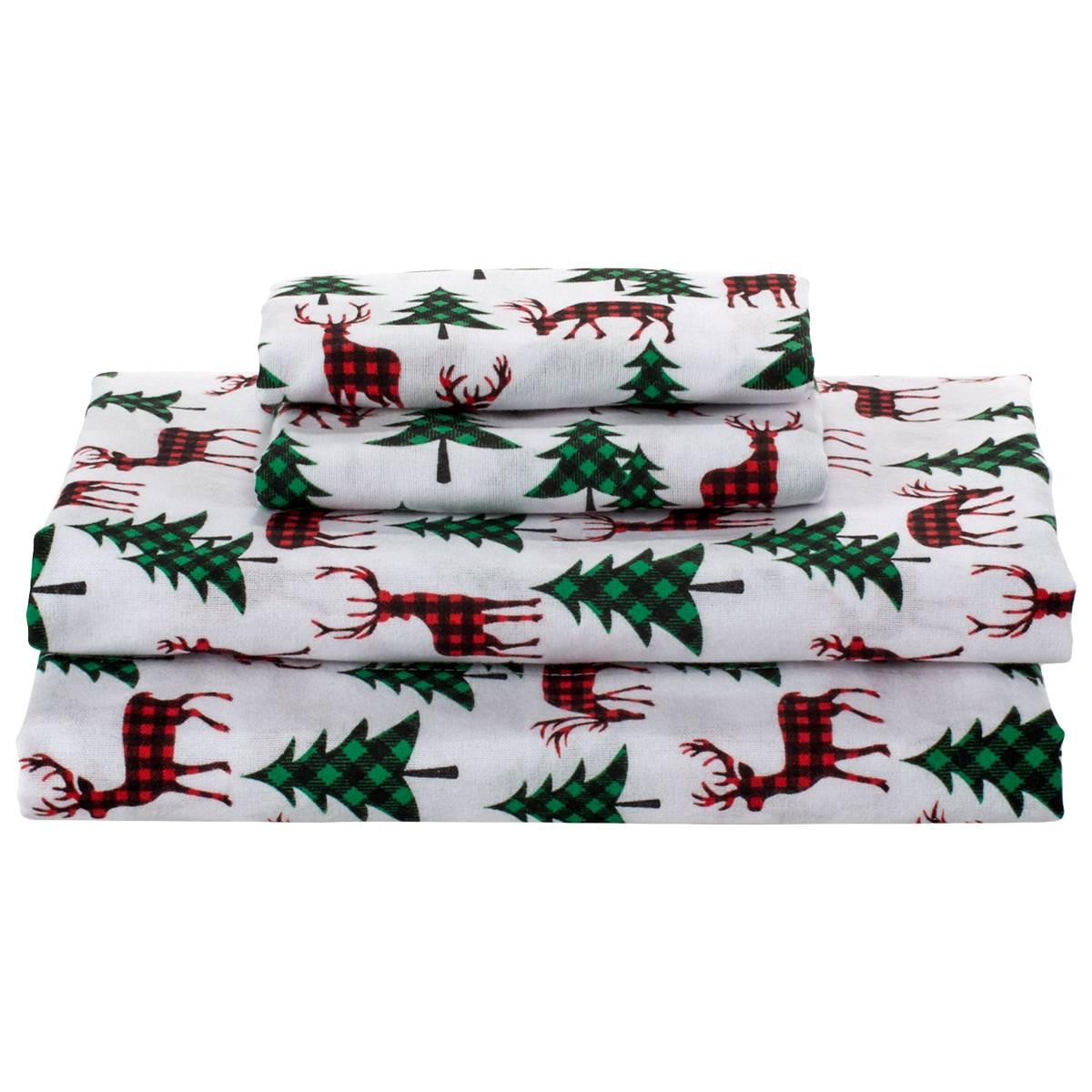 Click here for Ashley Cooper(tm) Reindeer Check Flannel Sheet Set prices