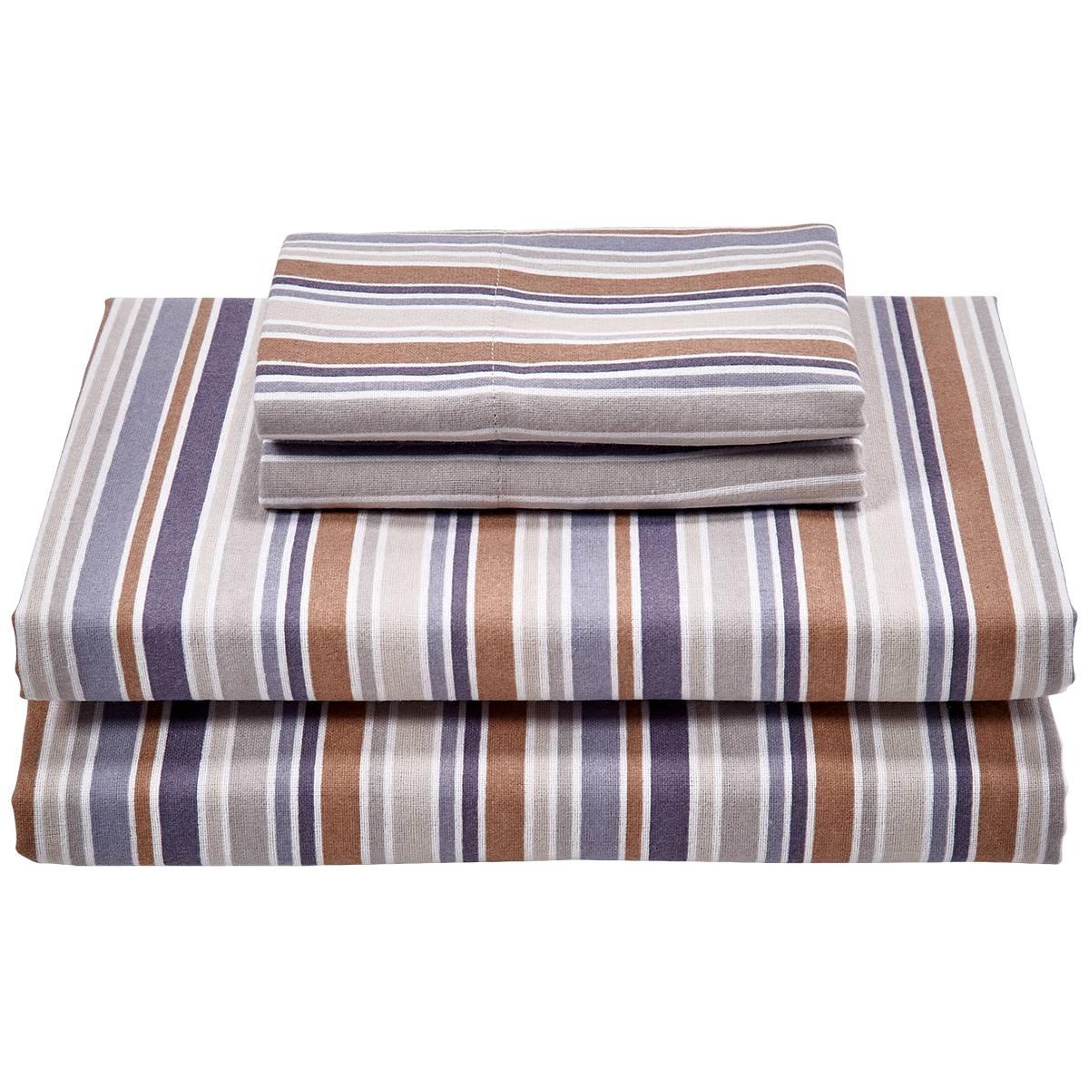 Click here for Ashley Cooper(tm) Conroy Stripe Flannel Sheet Set prices
