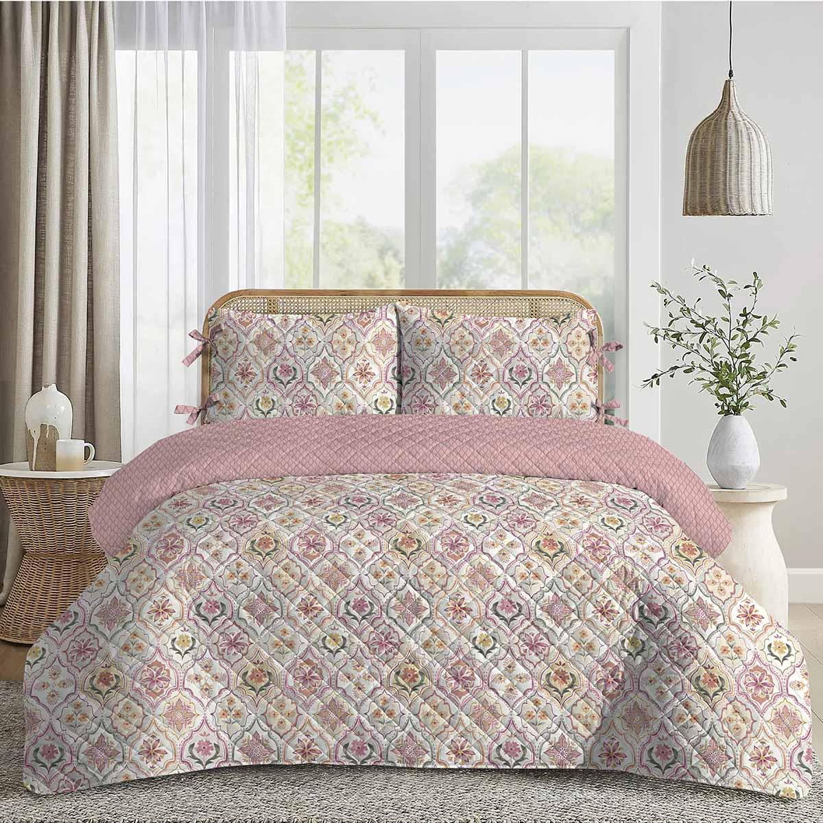 Click here for Sabrina Soto 200 Thread Count 3pc. Quilt Set w/ Bo... prices
