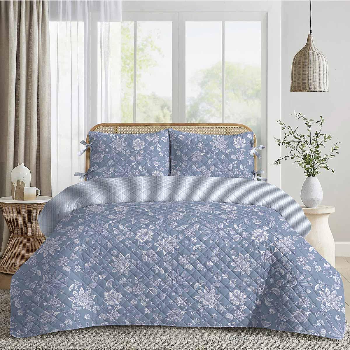 Click here for Sabrina Soto 200 Thread Count 3pc. Quilt Set w/ Bo... prices