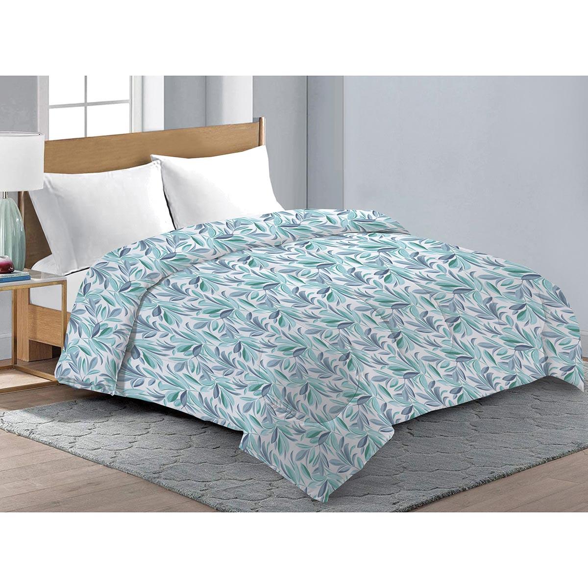 Click here for Luna Leaf Blue Reversible Print Comforter prices