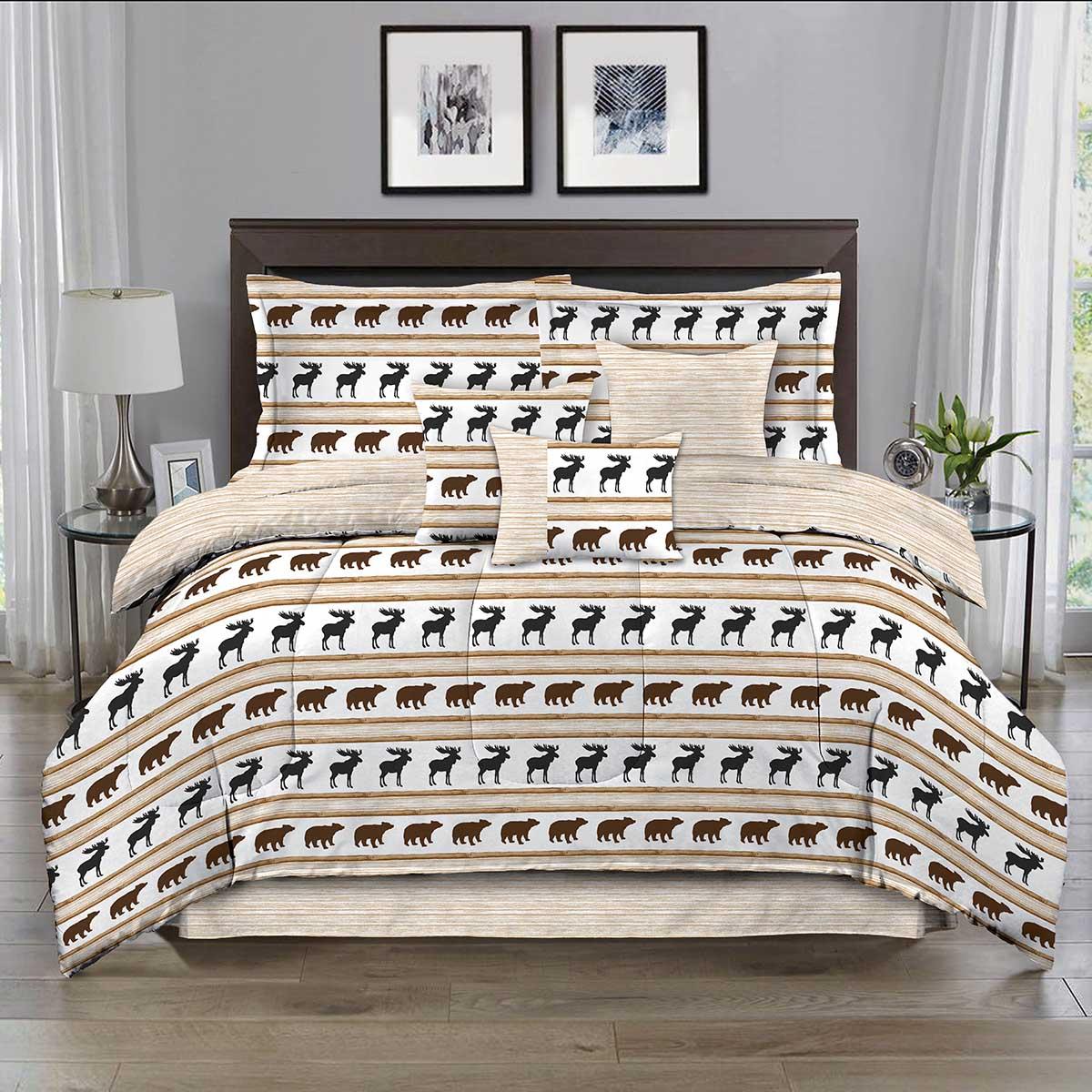 Click here for Ashley Cooper Moose & Bear 7pc Reversible Comforte... prices