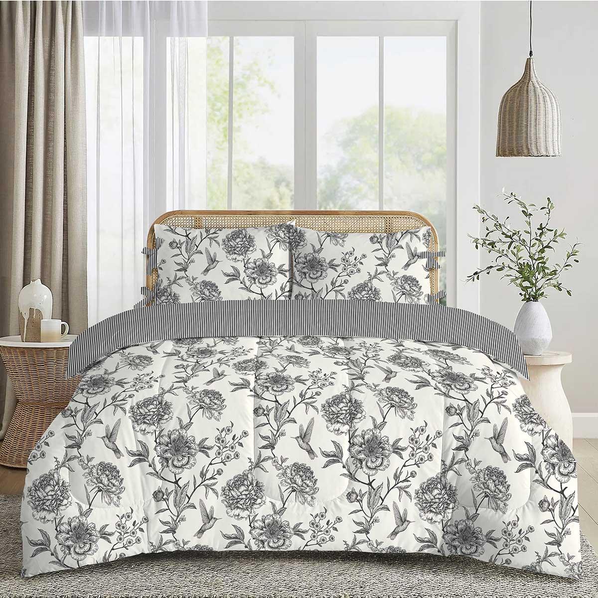 Click here for Sabrina Soto Meadowlark 3pc Cotton Comforter Set prices