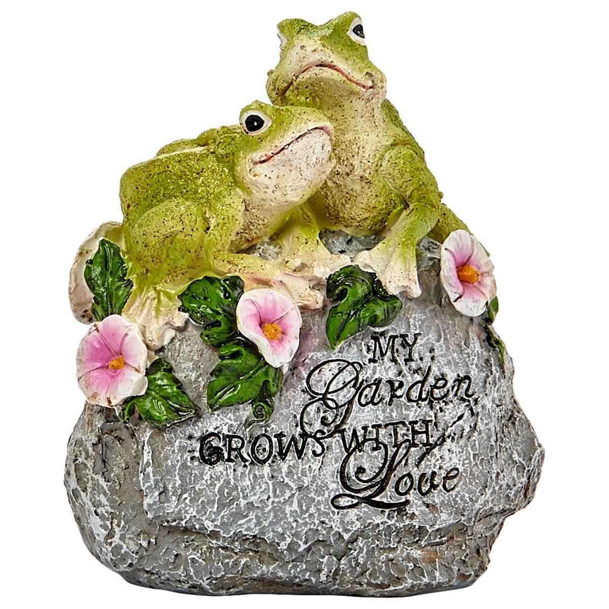Click here for Resin My Garden Grows with Love Frog Couple Garden... prices
